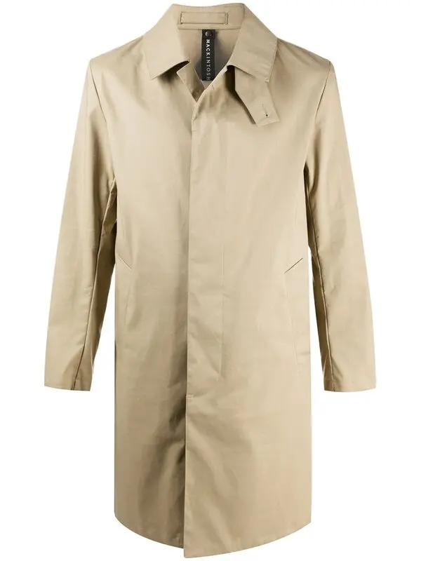 Mackintosh Manchester Single-breasted Car Coat - Neutrals
