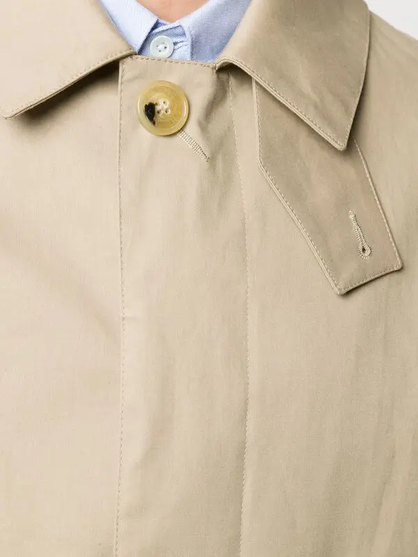 Mackintosh Manchester Single-breasted Car Coat - Neutrals