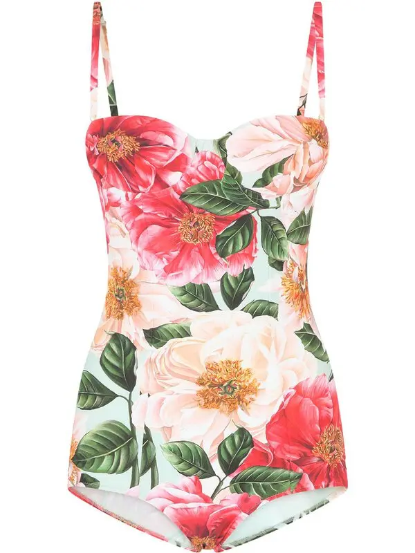 Dolce & Gabbana Floral-print One-piece