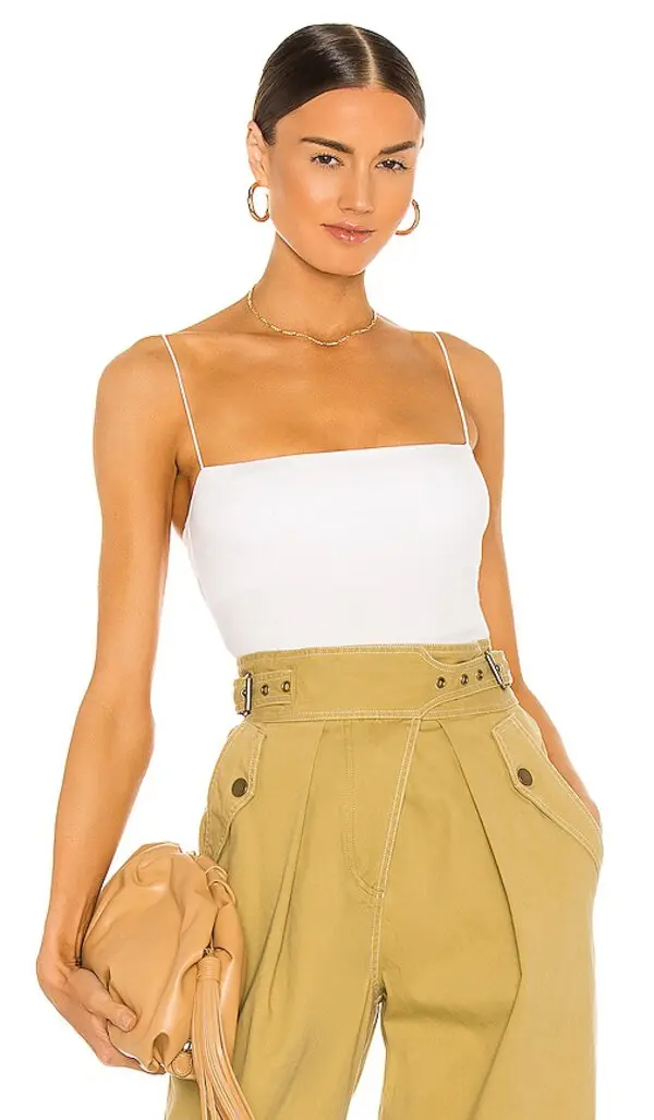 Enza Costa Essential Strappy Tank - White