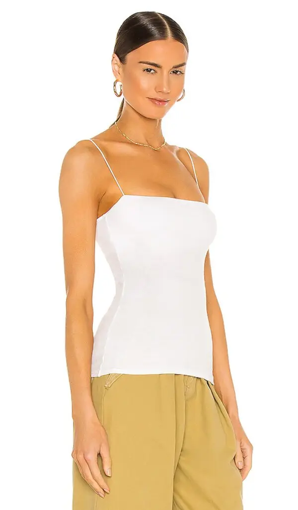Enza Costa Essential Strappy Tank - White