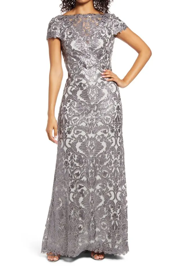 tadashi shoji lace fit and flare dress Tadashi Shoji CDY24229L