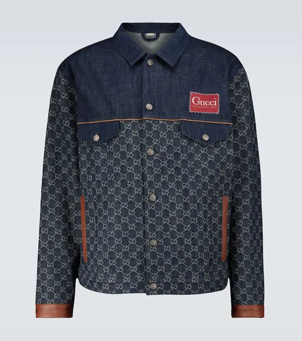 Gucci Eco-washed Organic Gg Denim Jacket