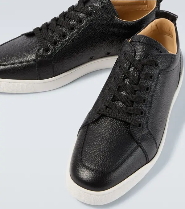 CHRISTIAN LOUBOUTIN Rantulow Leather Sneakers - Black