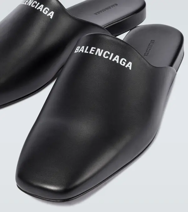 Balenciaga Cosy Leather Mules