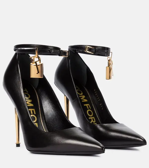 TOM FORD Padlock Leather Pumps