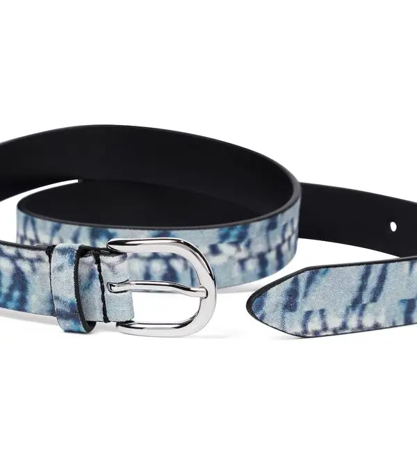 Isabel Marant Zap Tie-dye Suede Belt