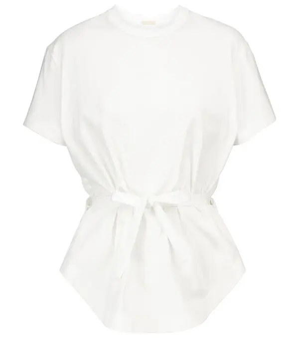 Alaïa Peplum Cotton T-shirt