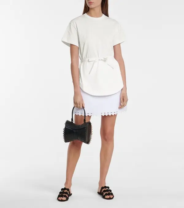 Alaïa Peplum Cotton T-shirt