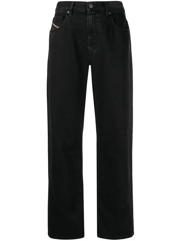 DIESEL® High-waisted Cropped Straight Leg Jeans