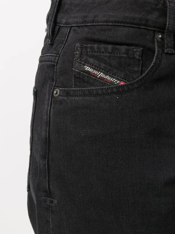 DIESEL® High-waisted Cropped Straight Leg Jeans