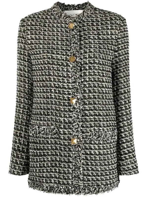 Valentino Garavani Tweed Sequin-embellished Jacket