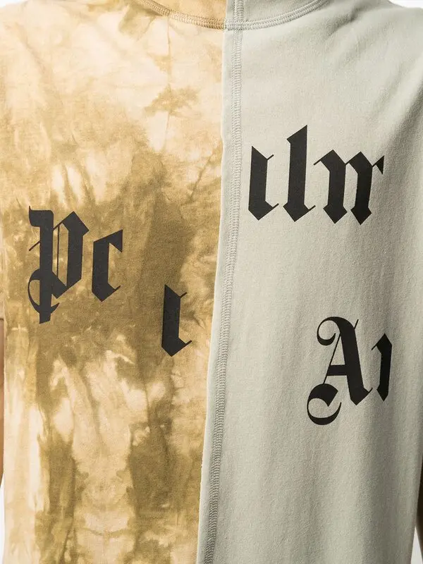 Palm Angels Broken Logo Panelled T-shirt