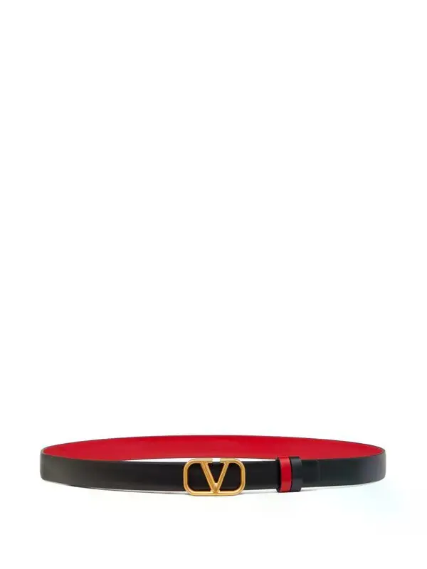 Valentino Garavani 20mm Vlogo Signature Reversible Belt - Black