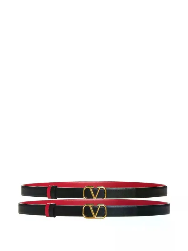 Valentino Garavani Vlogo Signature Reversible Belt - Black