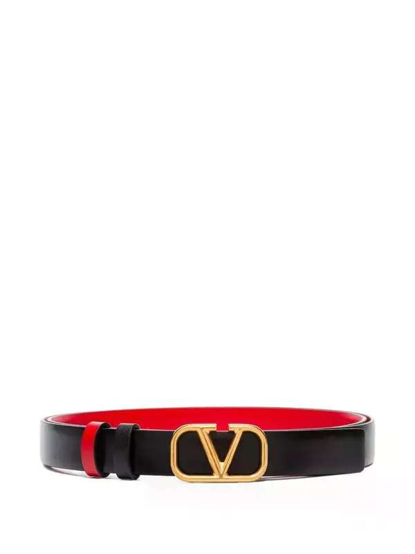 Valentino Garavani Vlogo Signature Reversible Belt - Black