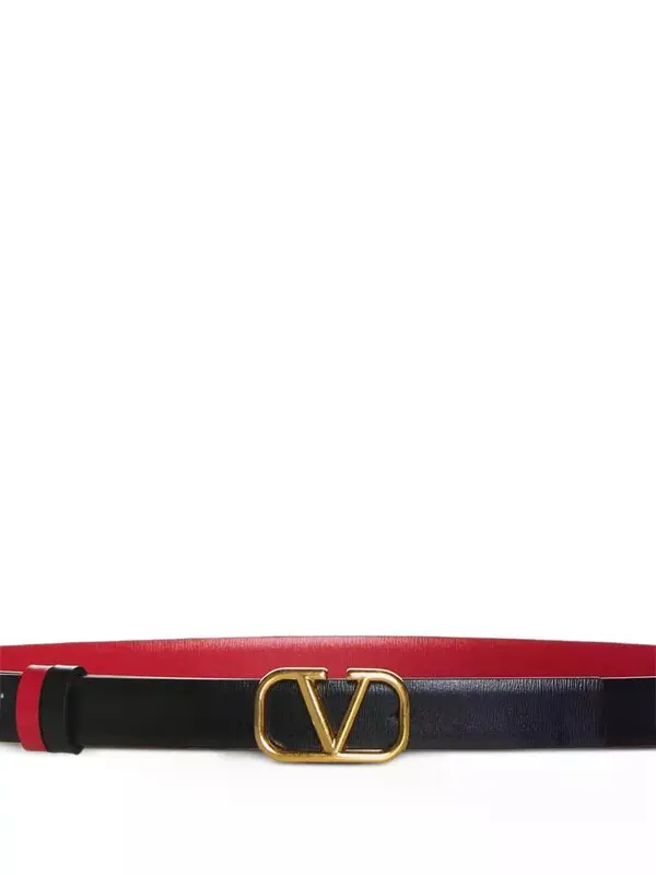 Valentino Garavani Vlogo Signature Reversible Belt - Black