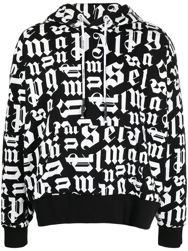 Palm Angels Broken Monogram Hoodie