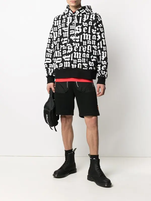 Palm Angels Broken Monogram Hoodie