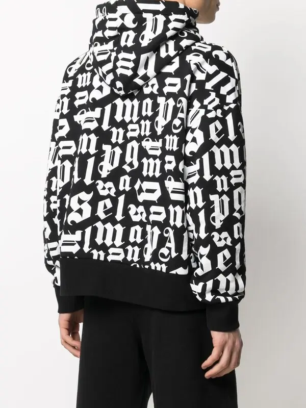 Palm Angels Broken Monogram Hoodie