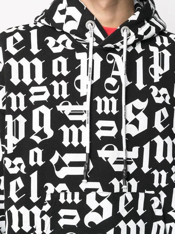 Palm Angels Broken Monogram Hoodie