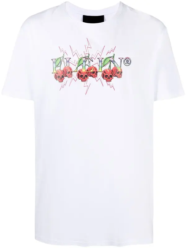 Philipp Plein Cherries Logo-print T-shirt - White