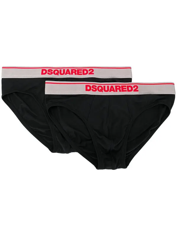 Dsquared2 Logo Band Briefs 2 Pack