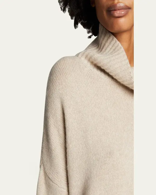LISA YANG Heidi Cashmere Turtleneck Sweater - Sand