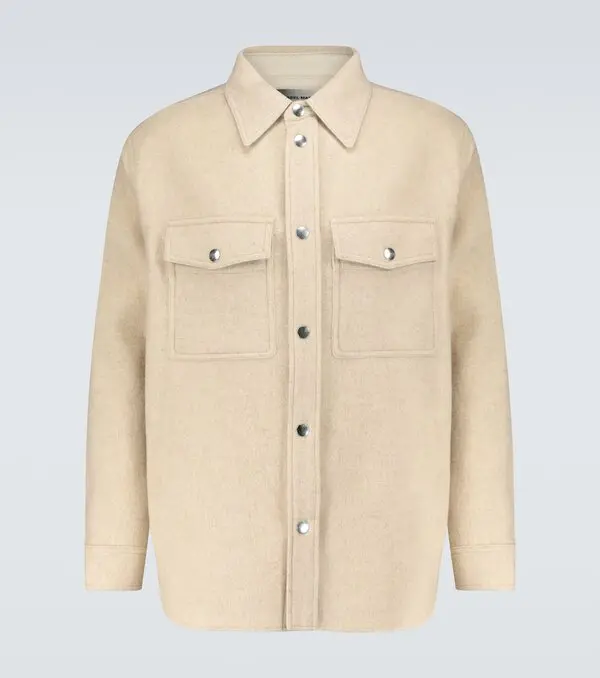 Isabel Marant Fesley Wool-blend Overshirt