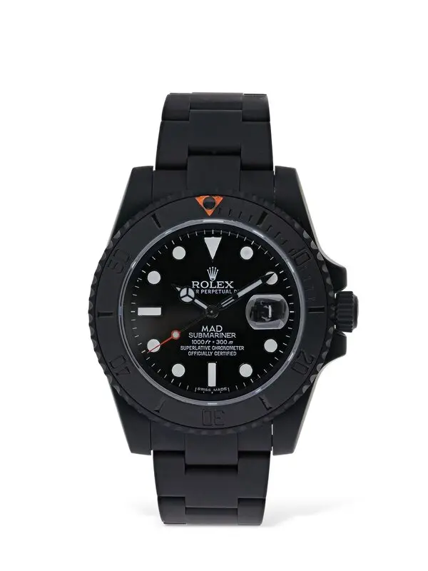 Mad Paris 40mm Rolex Submariner Date Watch Black,Orange