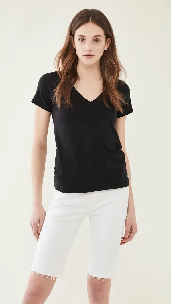 Rag & Bone The Vee Tee - Black