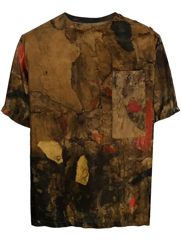 UMA WANG Abstract-print T-shirt