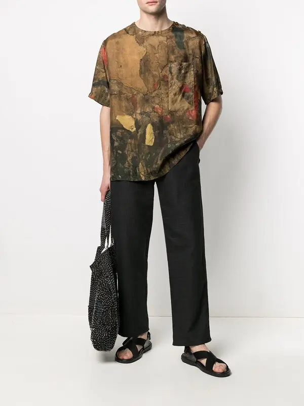 UMA WANG Abstract-print T-shirt