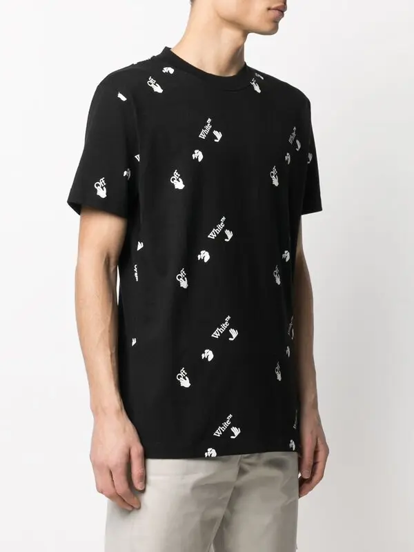 Off-White All-over Logo-print T-hirt