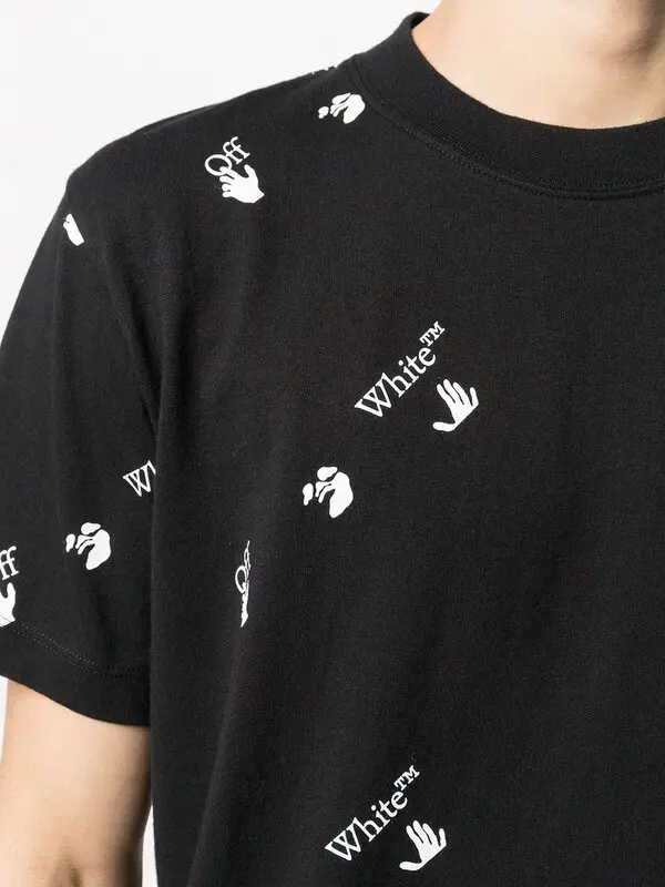 Off-White All-over Logo-print T-hirt