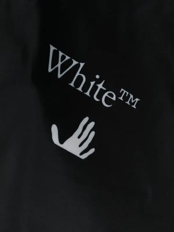 Off-White Hands-off Print Swim Shorts