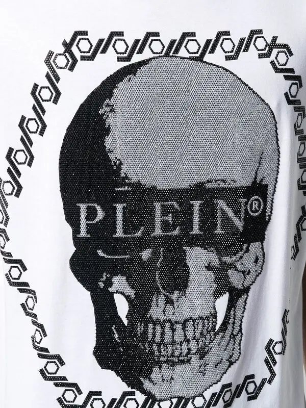 Philipp Plein Crystal-skull Crew Neck T-shirt