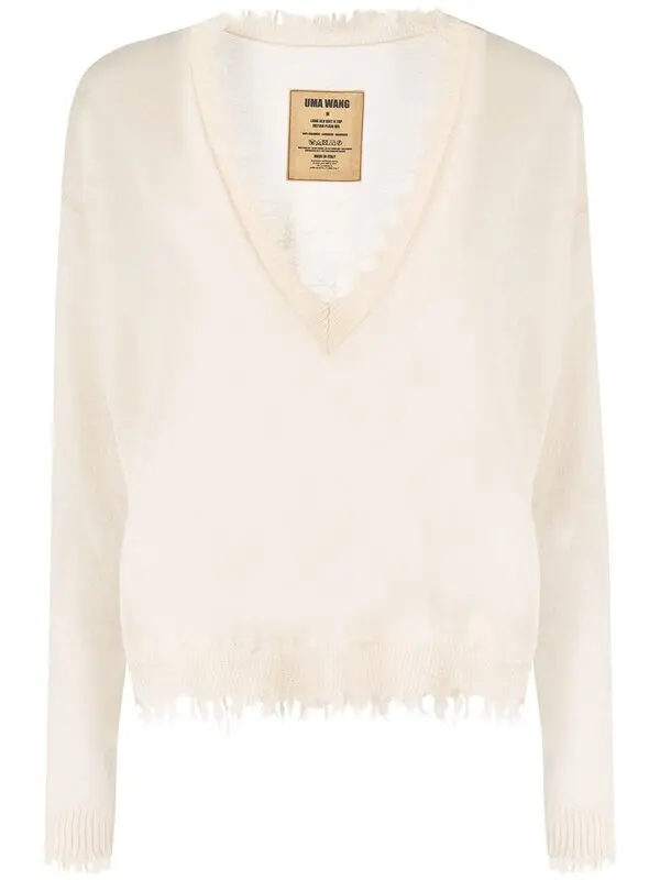 UMA WANG Cashmere V-neck Jumper