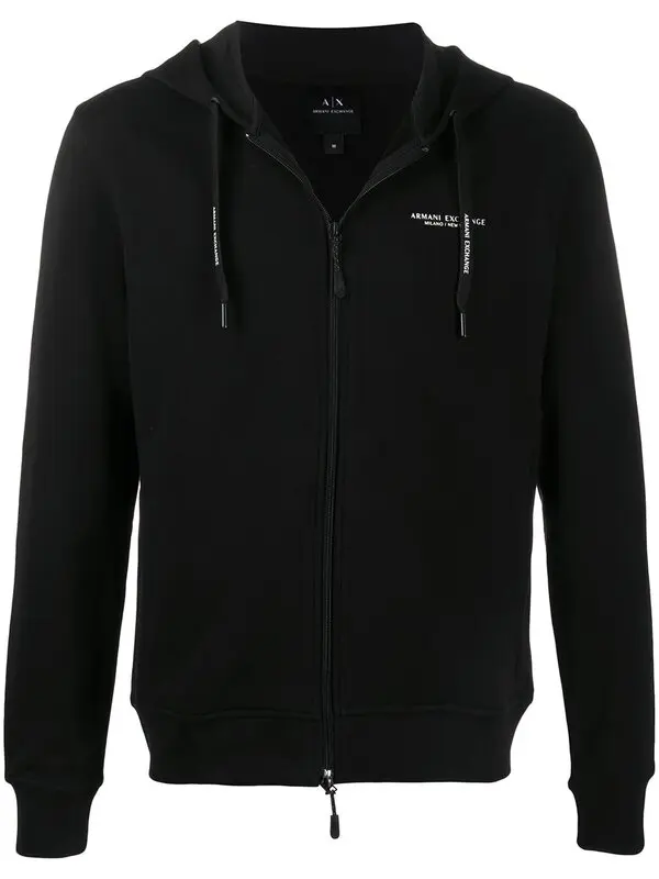 Armani Exchange Logo-print Zip-front Hoodie