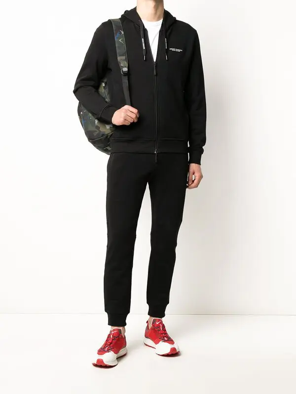 Armani Exchange Logo-print Zip-front Hoodie