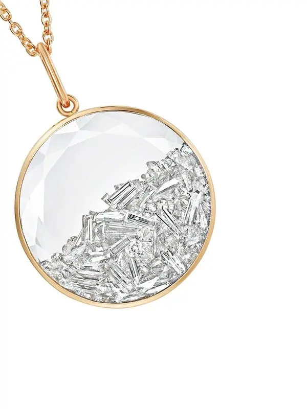 Moritz Glik 18kt Yellow Diamond Shaker Pendant Necklace
