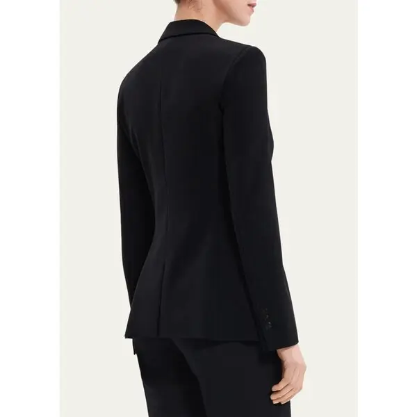 Theory Admiral Crepe One-button Blazer - Black