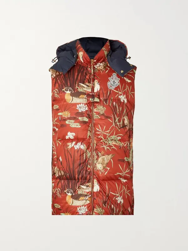 Moncler 1 Jw Anderson Battersea Reversible Logo-appliquéd Cotton Gilet - Red
