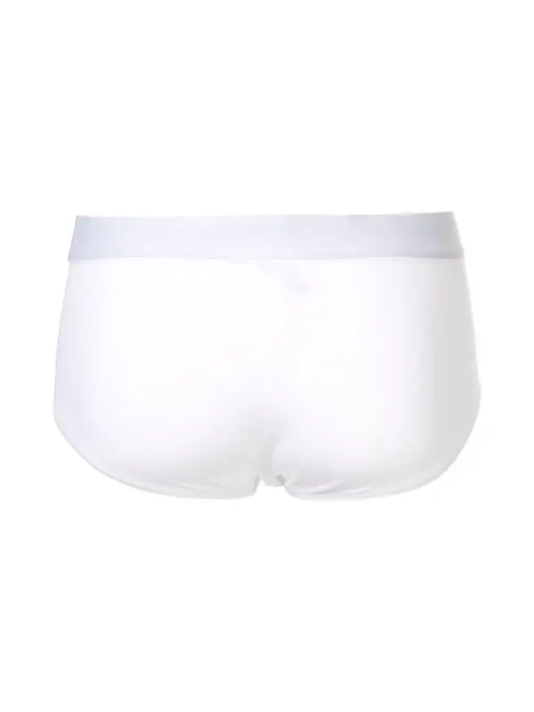 Dolce & Gabbana Elastic Waist Logo Briefs - White