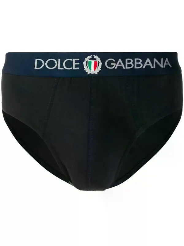 Dolce & Gabbana Logo-waistband Boxer Briefs - Blue