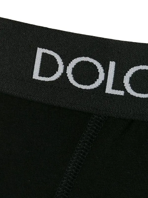 Dolce & Gabbana Logo Embroidered Briefs - Black