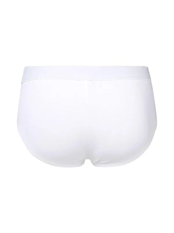 Dolce & Gabbana Brando Logo-waistband Briefs - White