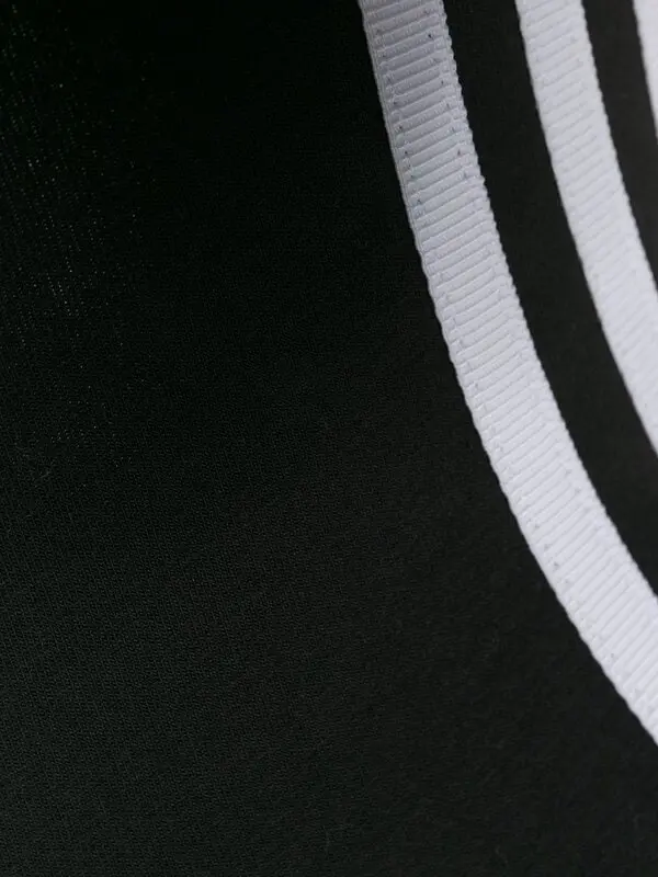 Adidas Striped Open-back Bodysuit