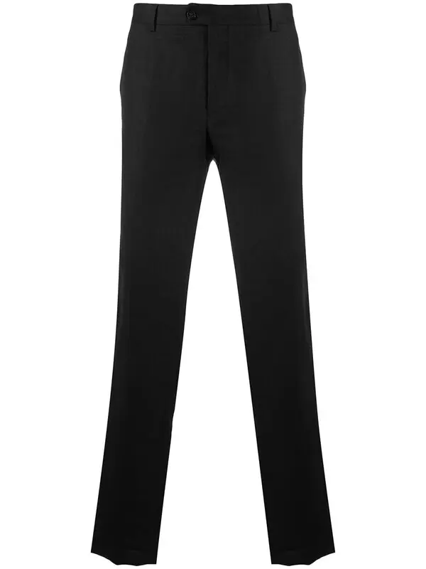 BILLIONAIRE Embroidered Tailored Trousers - Black