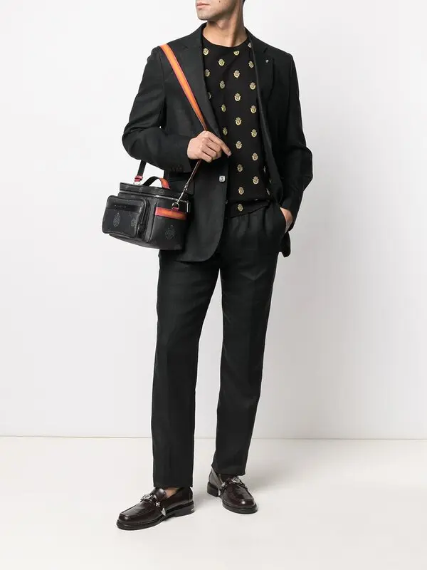 BILLIONAIRE Embroidered Tailored Trousers - Black